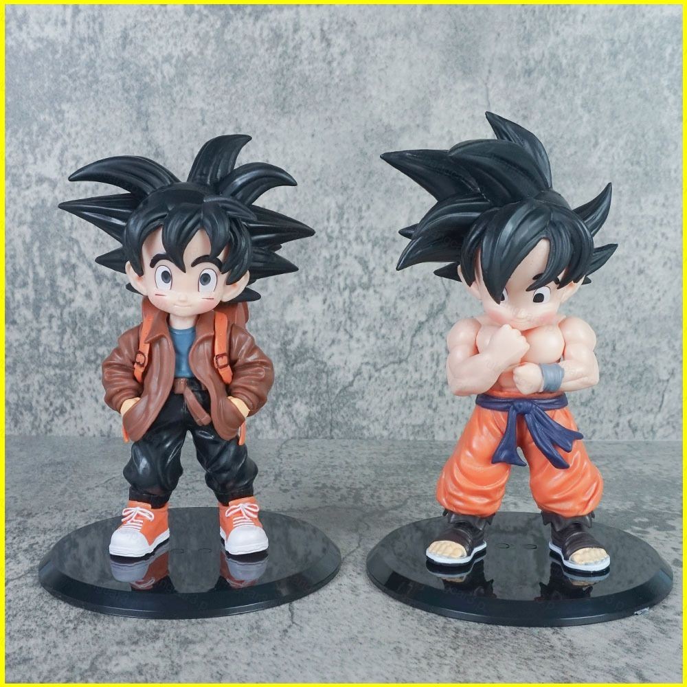 INS Dragon Ball Action Figure childhood muscles Son Goku knapsack Son ...