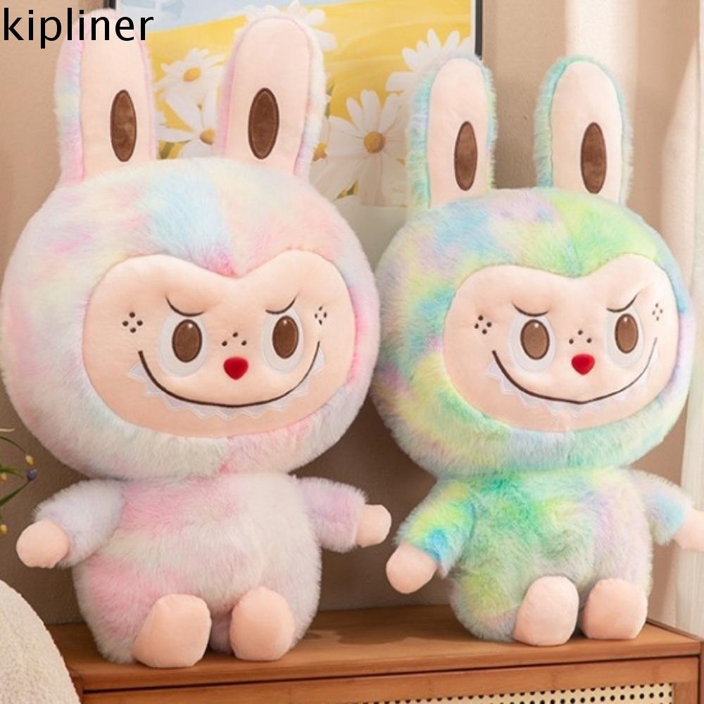 KIPLINER Labubu Plush Stuffed Doll, Gradient Rainbow Color Labubu Time ...