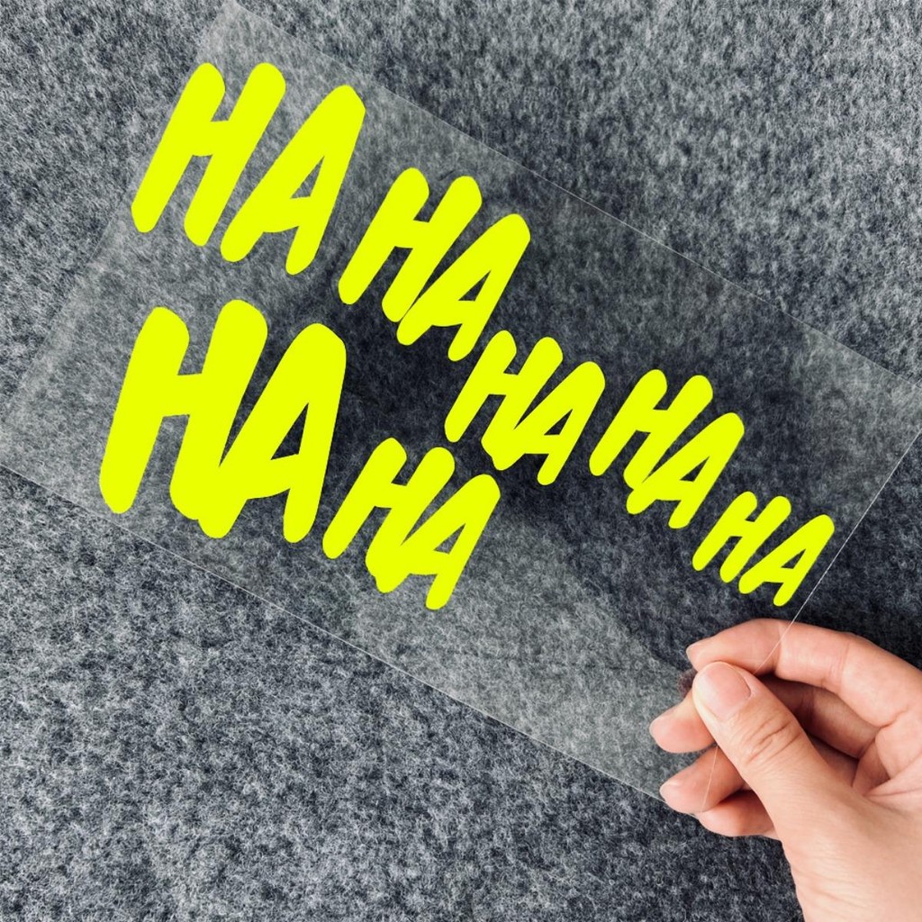 HAHAHA reflective sticker helmet motorcycle accessories front fender ...