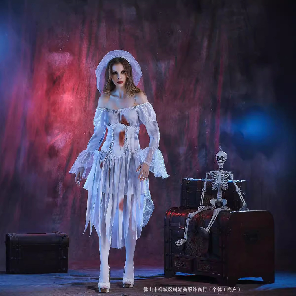 Halloween Costume Female Adult Vampire Sexy cos Horror Zombie Ghost ...