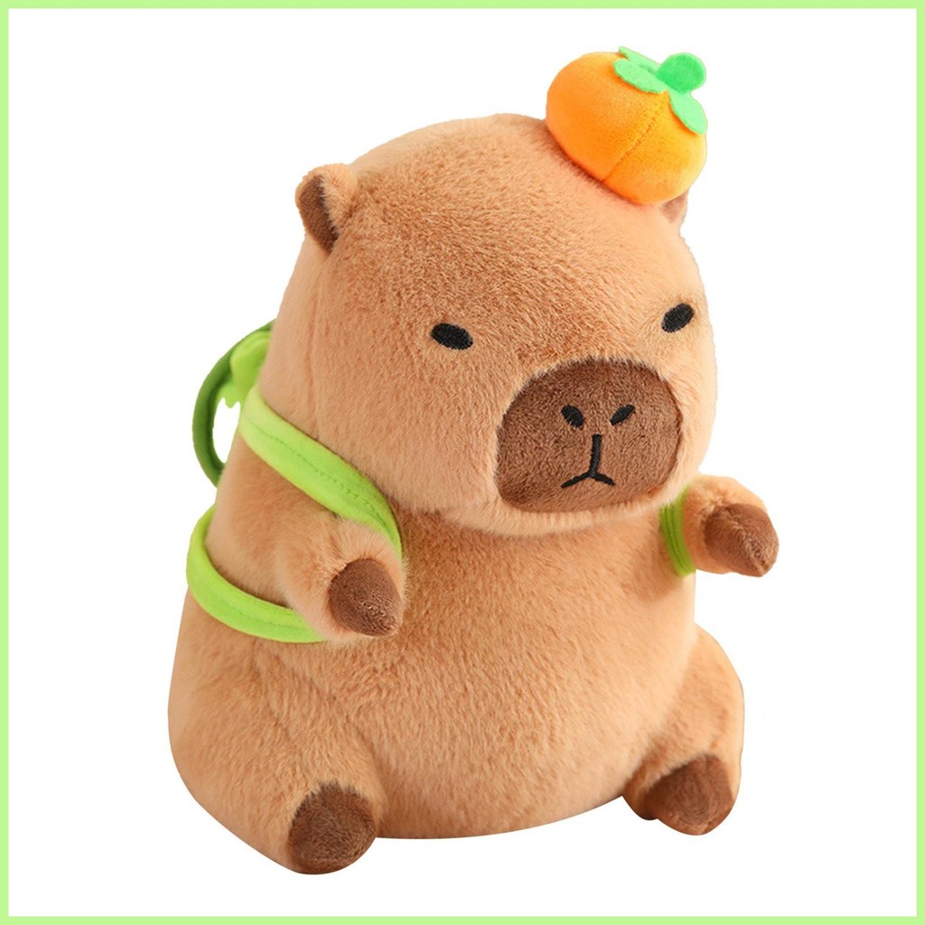 Capybara Stuffed Animal Soft Hugging Capybara Toys Carrying A Turtle ...