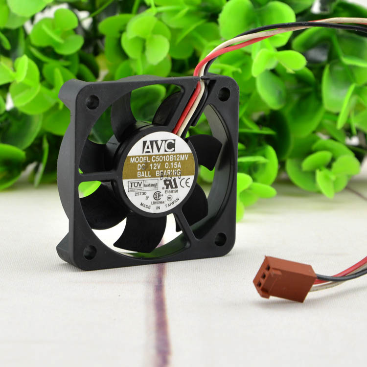 Avc 5010 12V 0.15A 5CM 5CM Ultra Quiet CPU Computer Case Fan C5010B12MV ...
