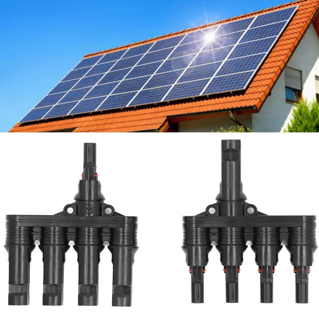 Dificuu 3Set 50A 1000V T Solar Branch Connector 1 To 4 Photovoltaic ...