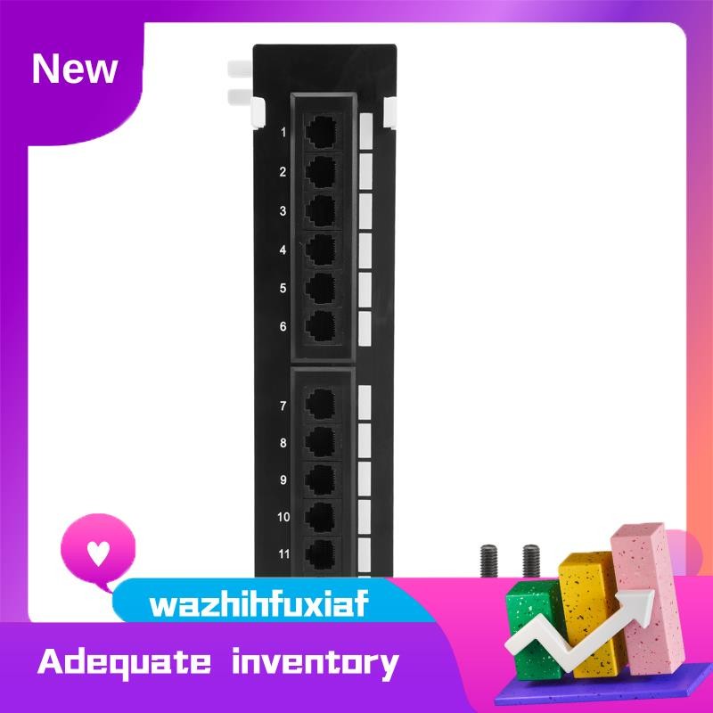 wazhihfuxiaf Network Tool Kit 12 Port Cat6 Patch Panel Rj45 Networking ...