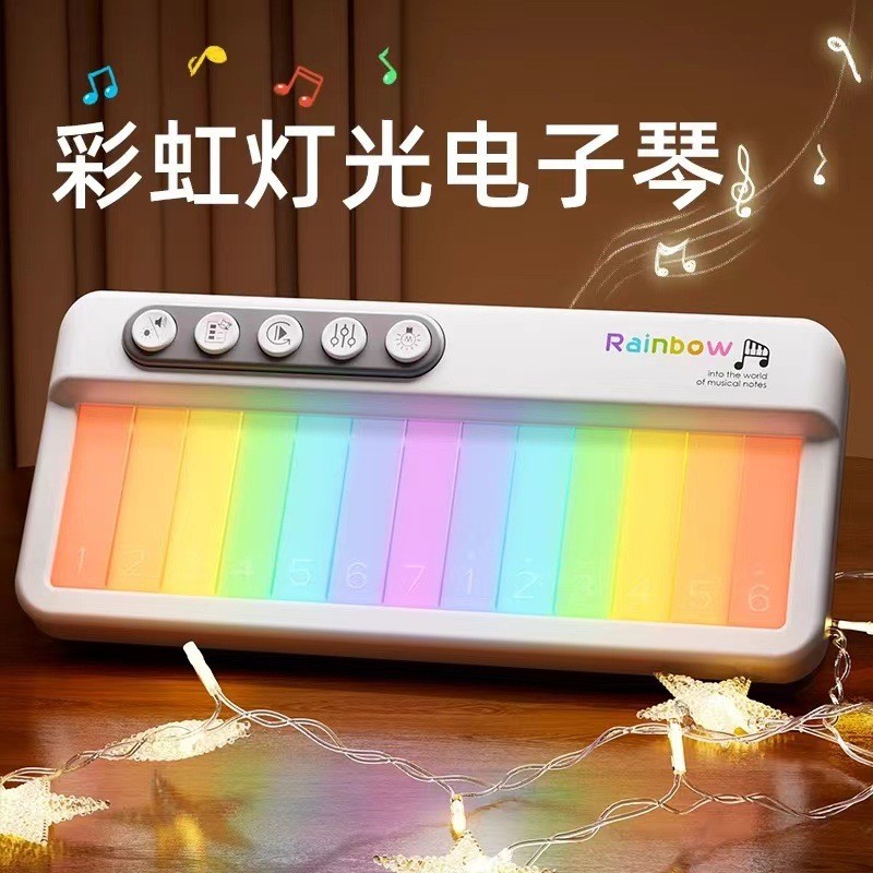Cross-border New Style Rainbow Lighting Electronic Keyboard Touch ...