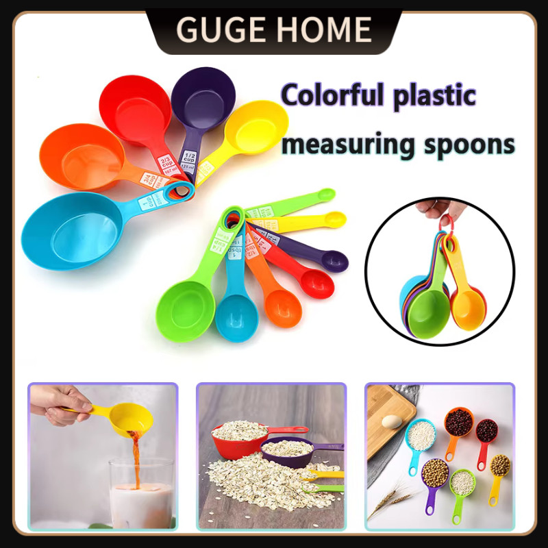 12Pcs Colorful Measuring Spoon Measuring Spoons Set With Scale Plastic ...