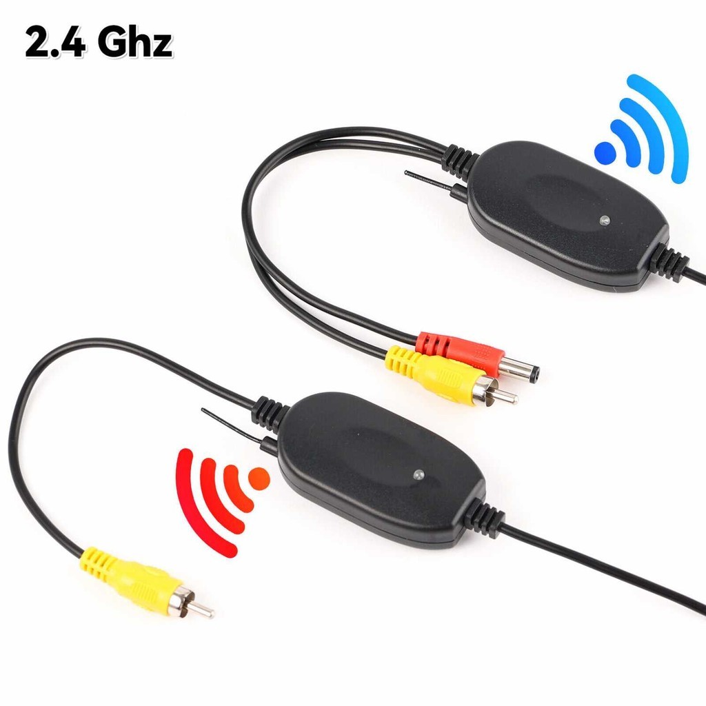 WICARS RCA Cable Transmitter Receiver Wireless Camera DVR Car 2.4GHz ...