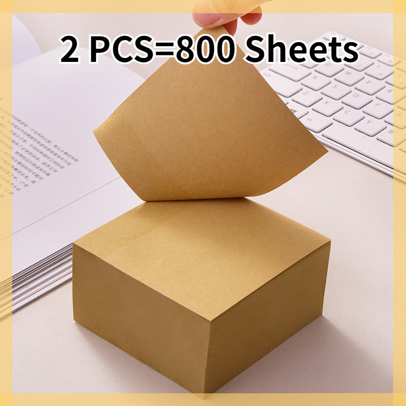 800 Sheets Thickened Square Student Memo Tearable Notes School Office ...
