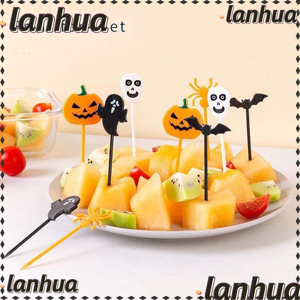 LANHUA Halloween Toothpicks, Halloween Decoration Disposable Cupcake ...