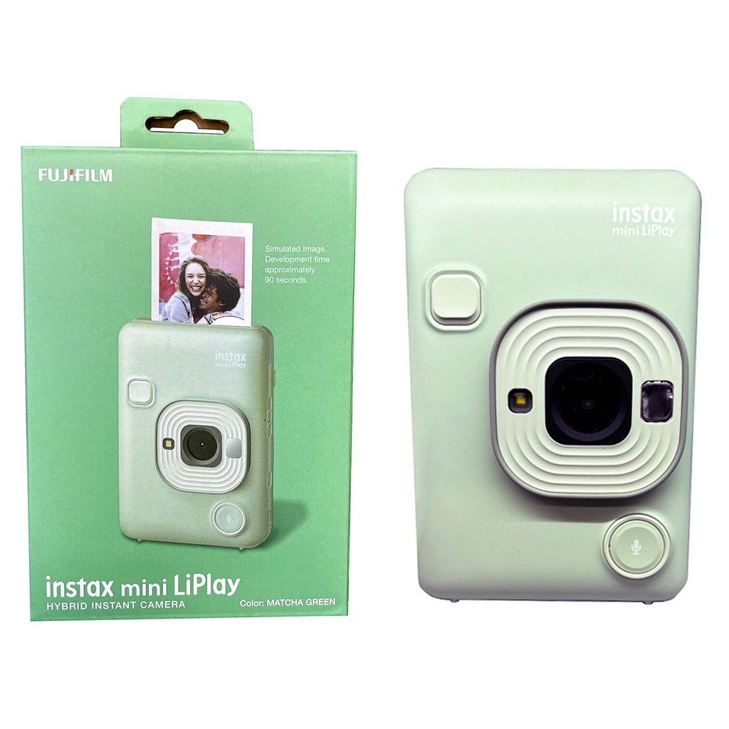 Fujifilm Instax Mini LiPlay Hybrid Instant Camera (Matcha Green) - USB ...