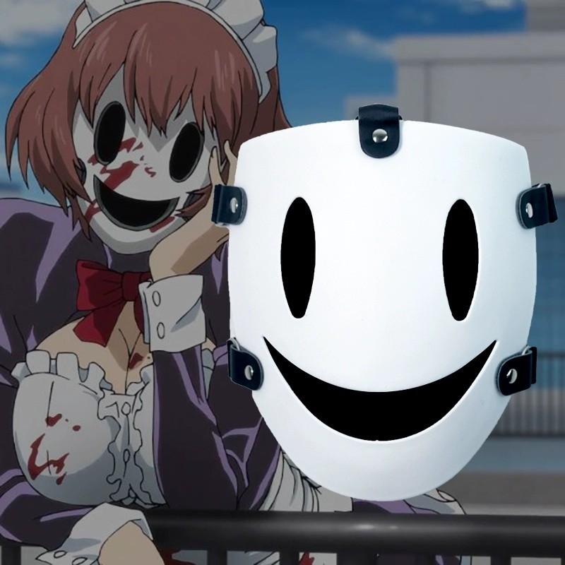 High-Rise Invasion Angel Mask Sniper White Smiley Face Masks Halloween ...