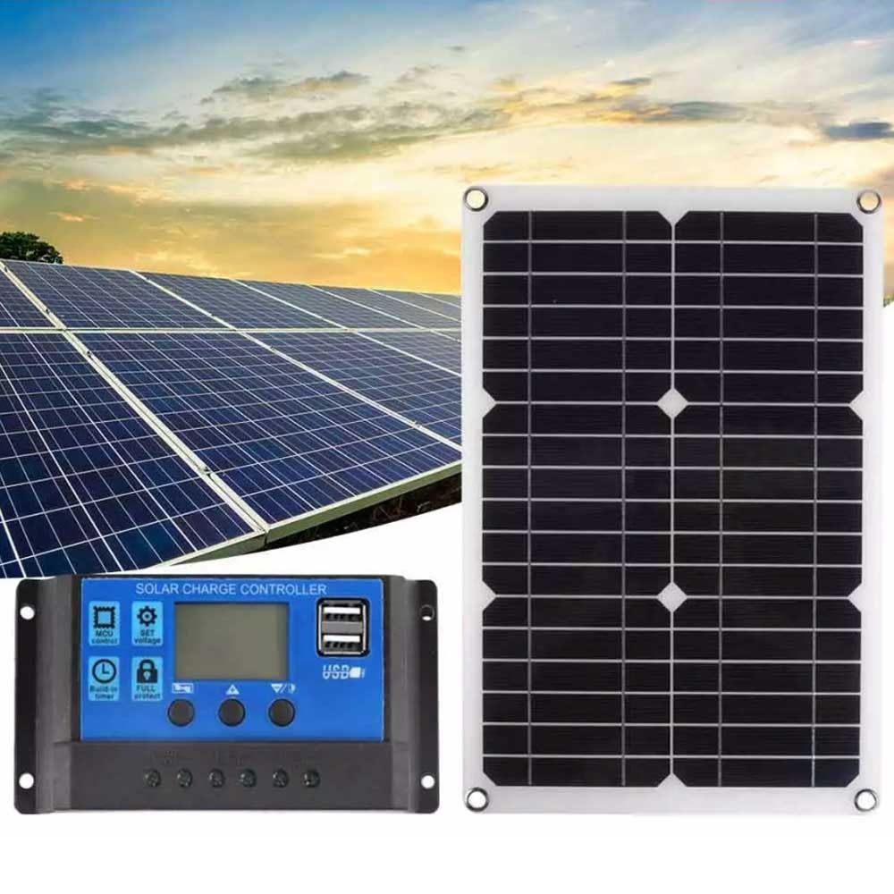 Solar Panel Kit Battery Charger Controller For Car Van Caravan Boat 12V ...