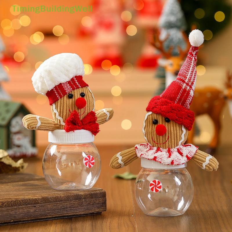 TBPH Christmas Gingerbread Man Candy Jar Cookies Snack Transparent ...