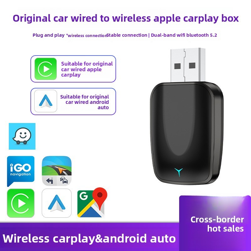 Wired Carplay to Wireless Carplay Wireless Connection Plug and Play ...