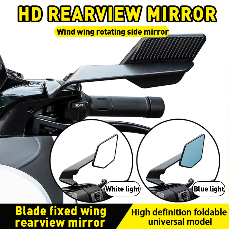 Wind Wing Rotating V5 Side Mirror Universal Motorcycle Rearview Mirror ...