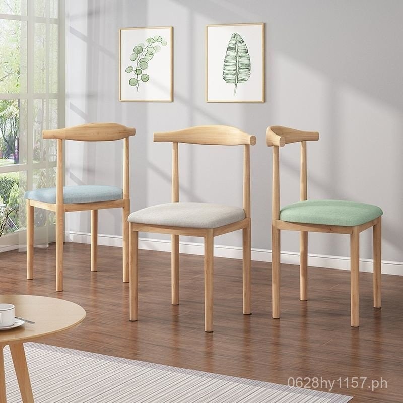 Economic Dining Chair Study Room Dining Table Stool Nordic Backrest ...