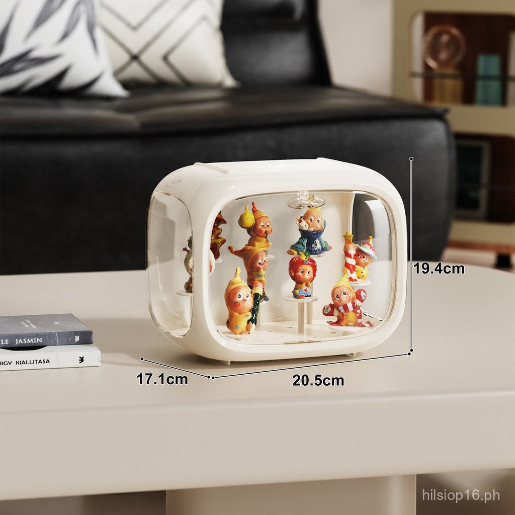 Space capsule labubu Blind Box Storage Box Transparent Bubble Mart ...