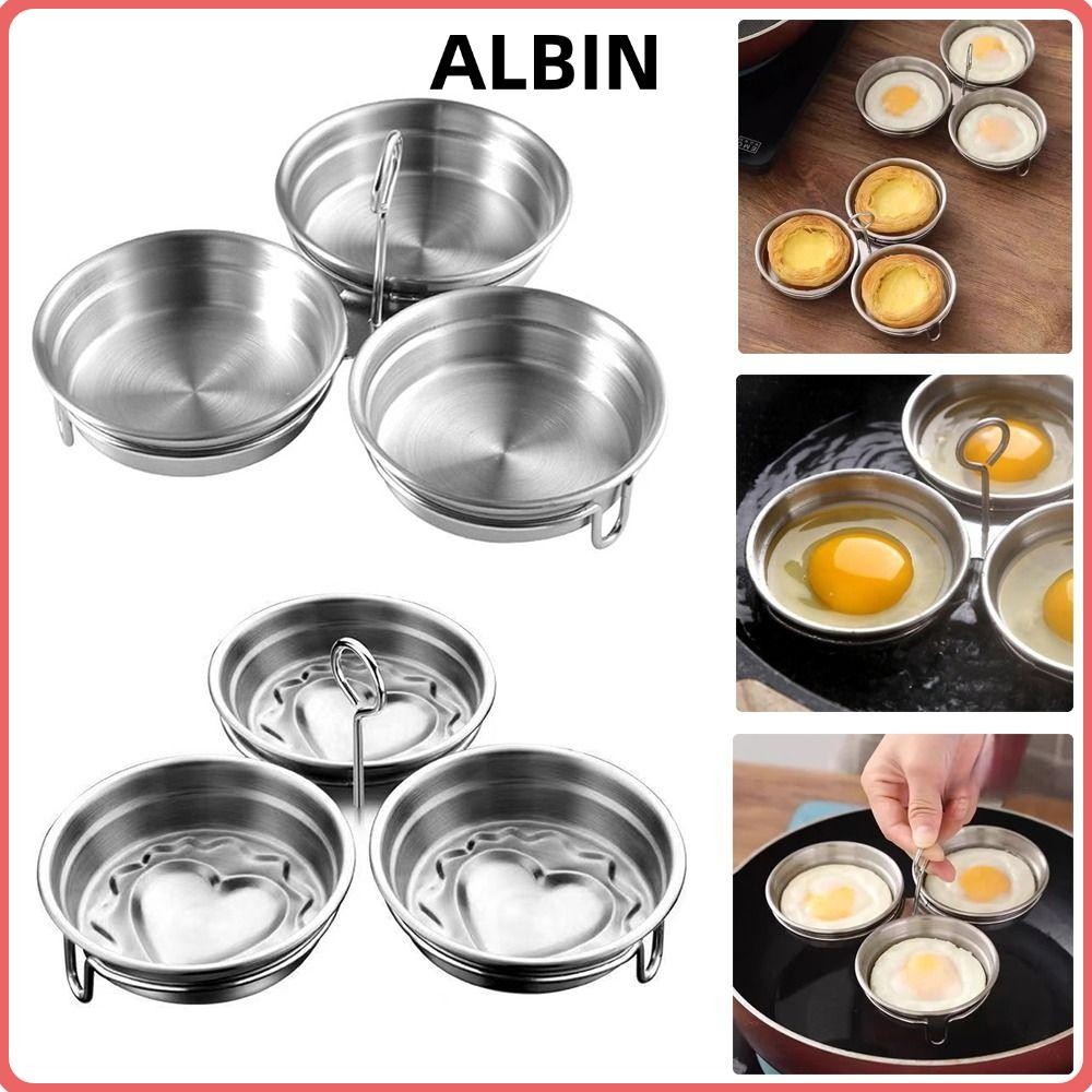 ALBIN Egg Steamer, Heart-Shaped 3-in-1 Egg Cooker, Durable Stainless ...