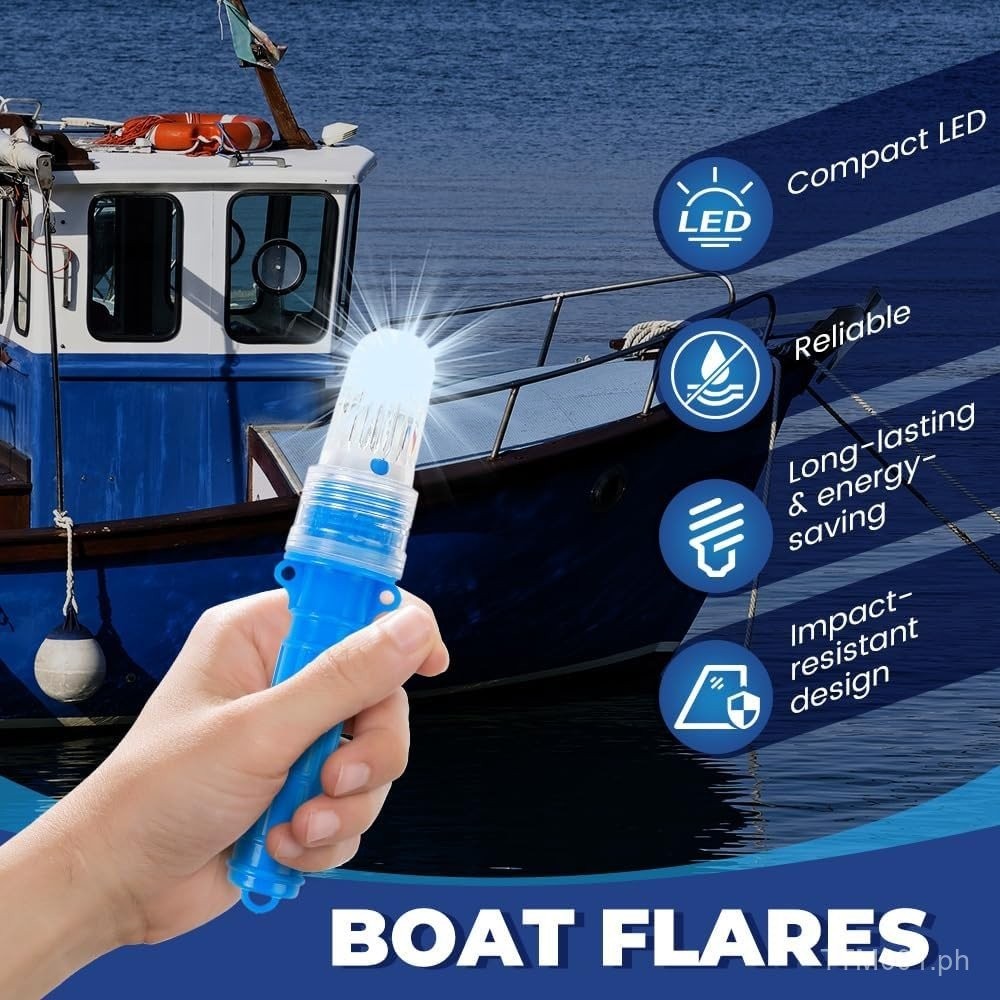 3 PCS Boat Flares, 2025 Upgraded Electronic Boat Flare Coast Guard ...