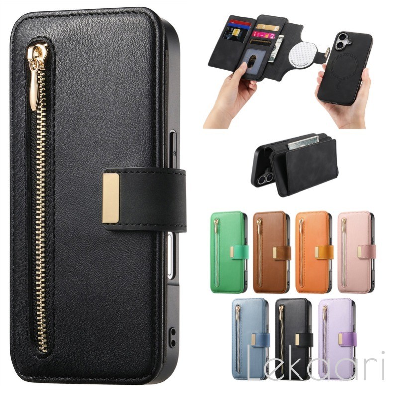 Magnetic Detachable Leather Flip Case For Redmi Note 14 13R 13 Pro Plus ...