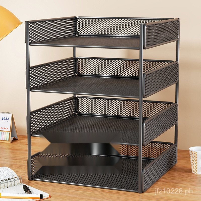 Storage Rack Document Rack Metal Multi-layer File Storage Box Office ...