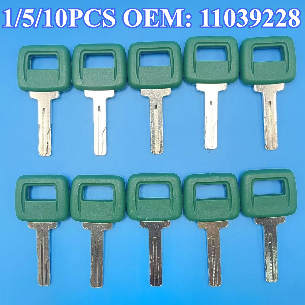 1/5/10PCS 11039228 KEYS For Volvo Loader Haul Truck Heavy Equipment ...