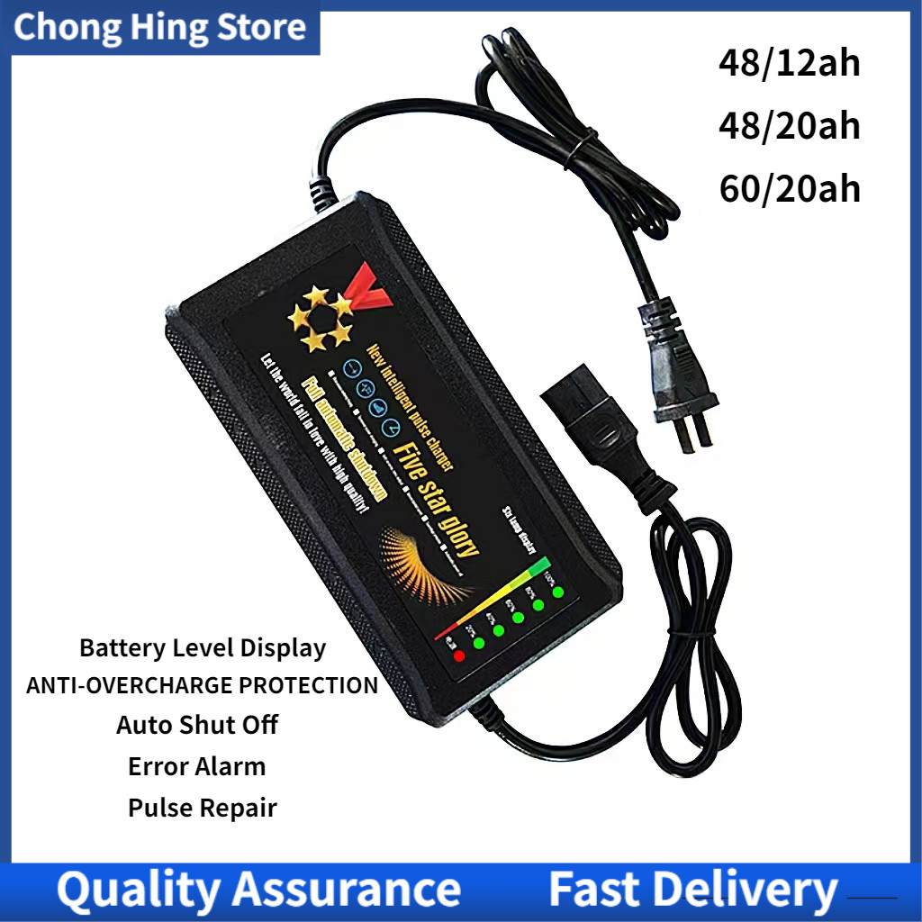 Ebike Charger 48v 60v 12ah 20ah Smart Intelegent Intelligent Battery ...