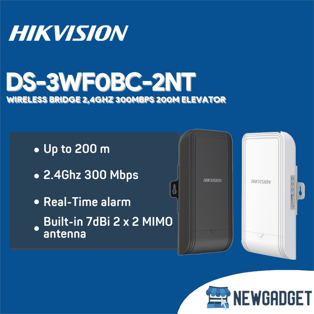 HIKVISION DS-3WF0BC-2NT WIRELESS BRIDGE 2,4GHZ 300MBPS 200M ELEVATOR ...