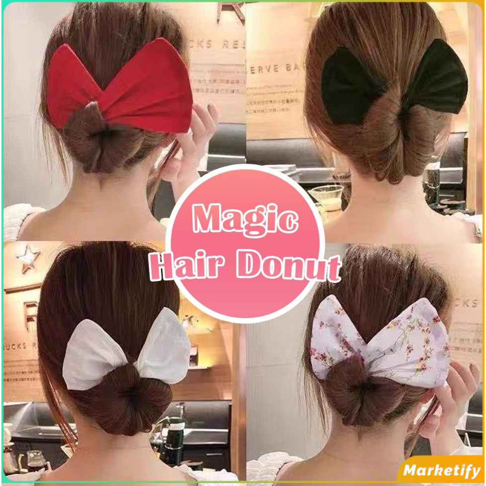 MK DIY Hair Bun Maker Tool Create Perfect Donut Buns in Seconds Magic Hair Donut | Shopee ...