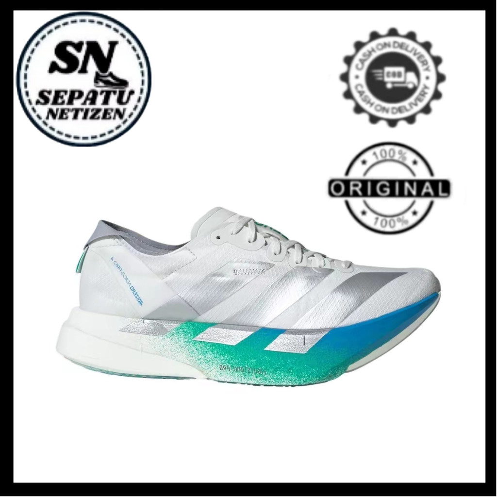 Adidas Adizero Adios Pro 4 White Silver Women's Running Shoes - JR6354 ...