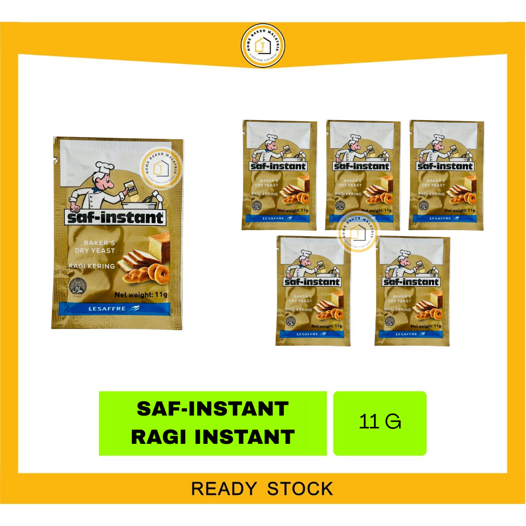 SAF-INSTANT YEAST / YIS SEGERA SAF 11G [RAGI IBU ROTI] - HOME BAKER ...