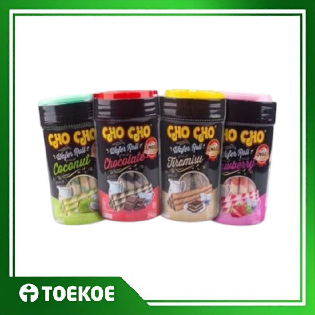 TOEKOE Astor Cho Cho Wafer Roll Stick 260gr Chocolate Strawberry ...