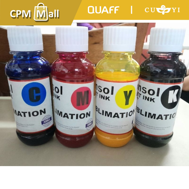 Hansol Sublimation Ink Vibrant Colors CMYK Black | Cyan | Magenta ...