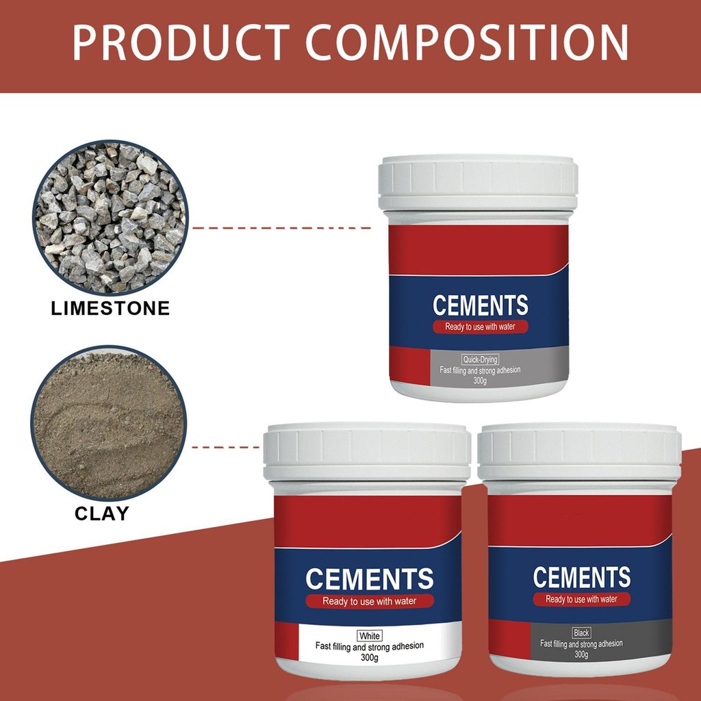 Cement Patch Concrete Repair Anti-Cracking Waterproof Floor Repair ...