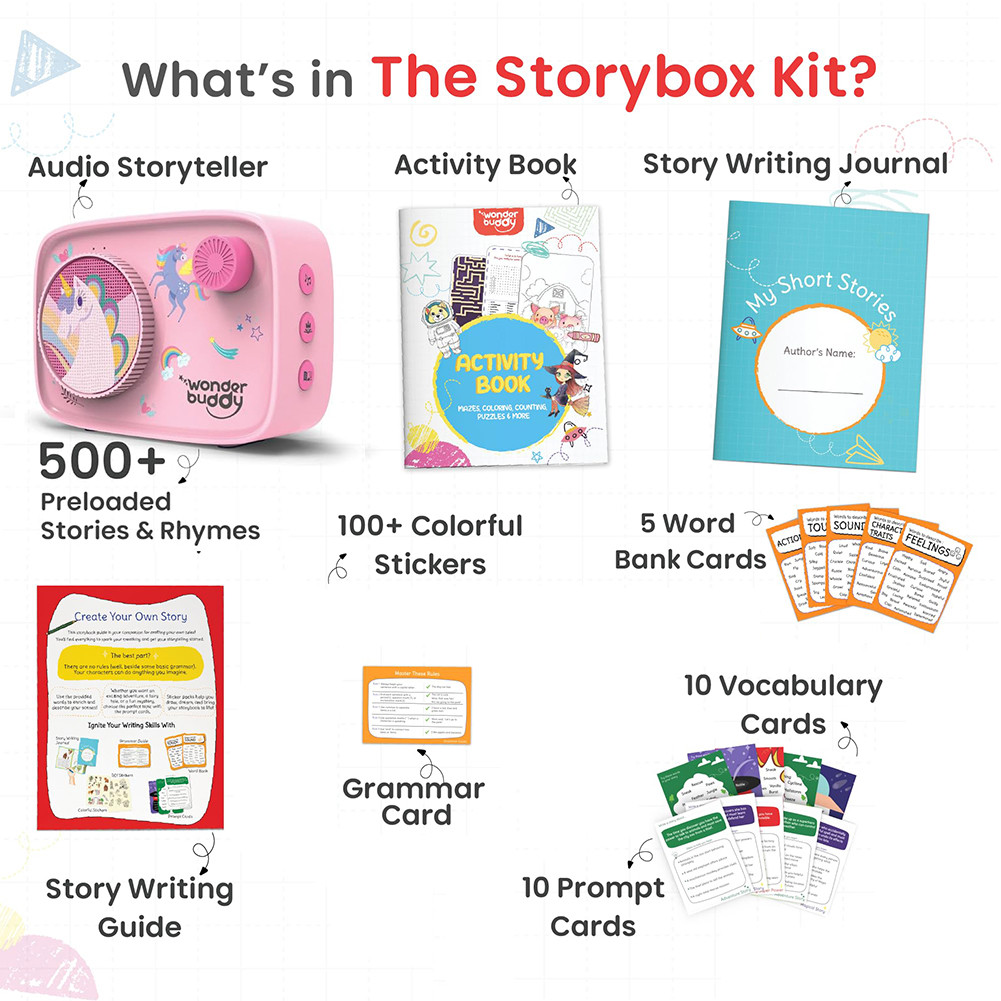 Kids Story Box Audio Player Storyteller Storytelling Machine for Early ...