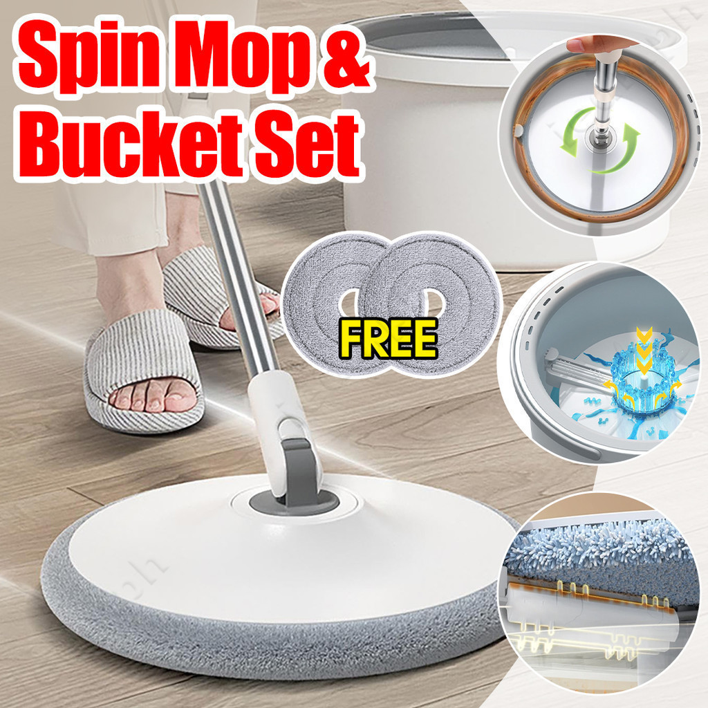 360 Magic Spinning Mop with Squeezer Floor Cleaning Mop Tornado ...