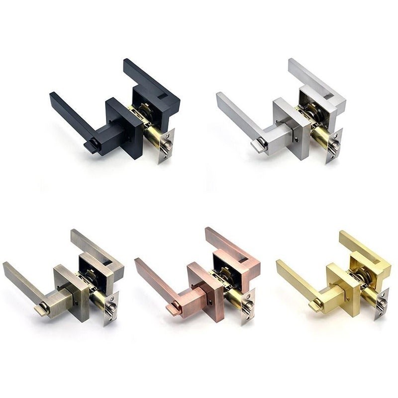 Main Door Lock Continental Bedroom Door Handle Lock Interior Anti-Theft ...