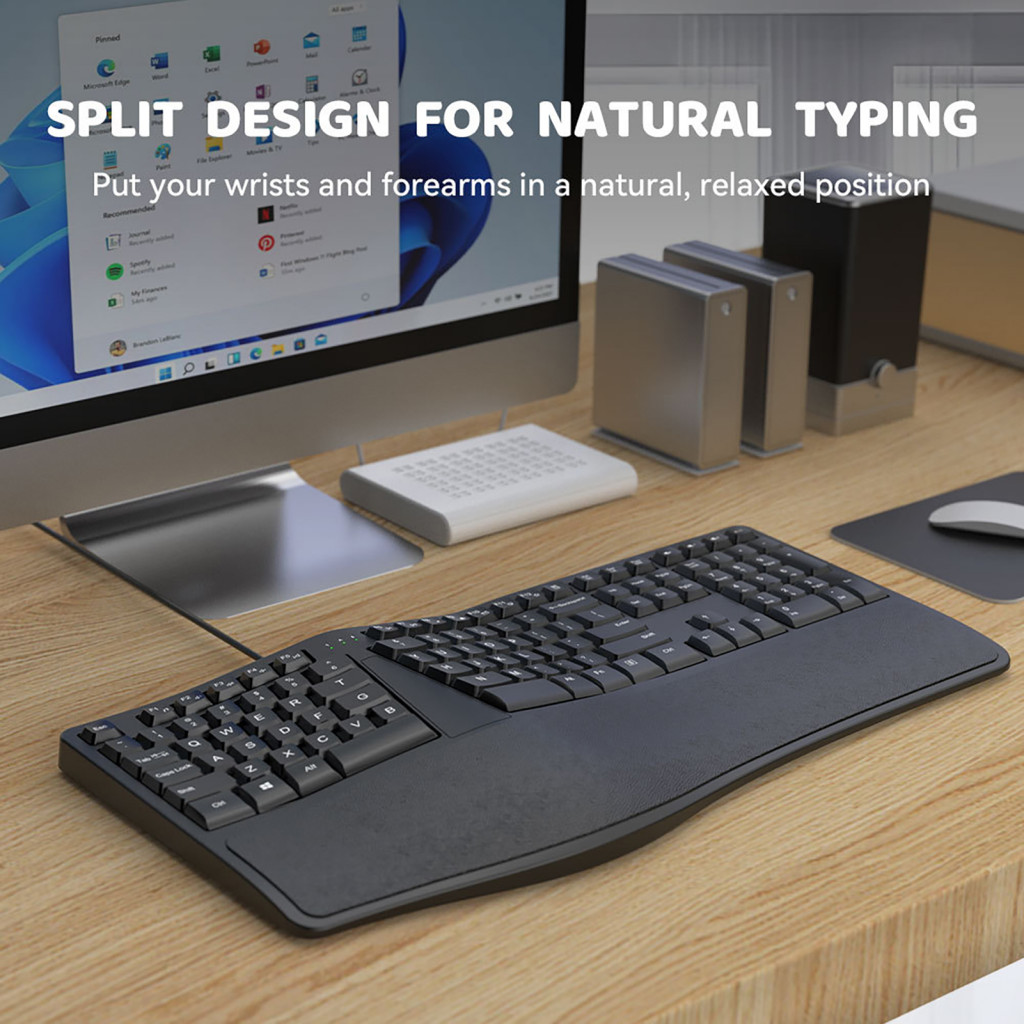 Natural Posture Keyboard Ergonomic Split Keyboard Natural Ergonomic ...