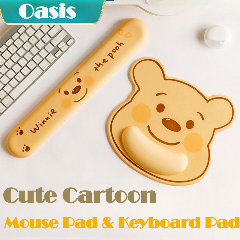 Adorable Bear Wrist Rest - Ergonomic Keyboard Stand for Office Comfort ...