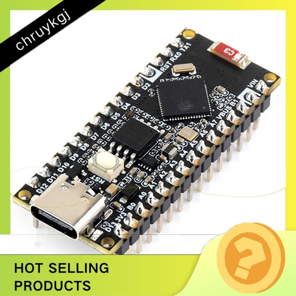 chruykgj 1 PCS ESP32 S3 Nano Development Board ESP32-S3R8 Chip Black PCB Compatible with for ...