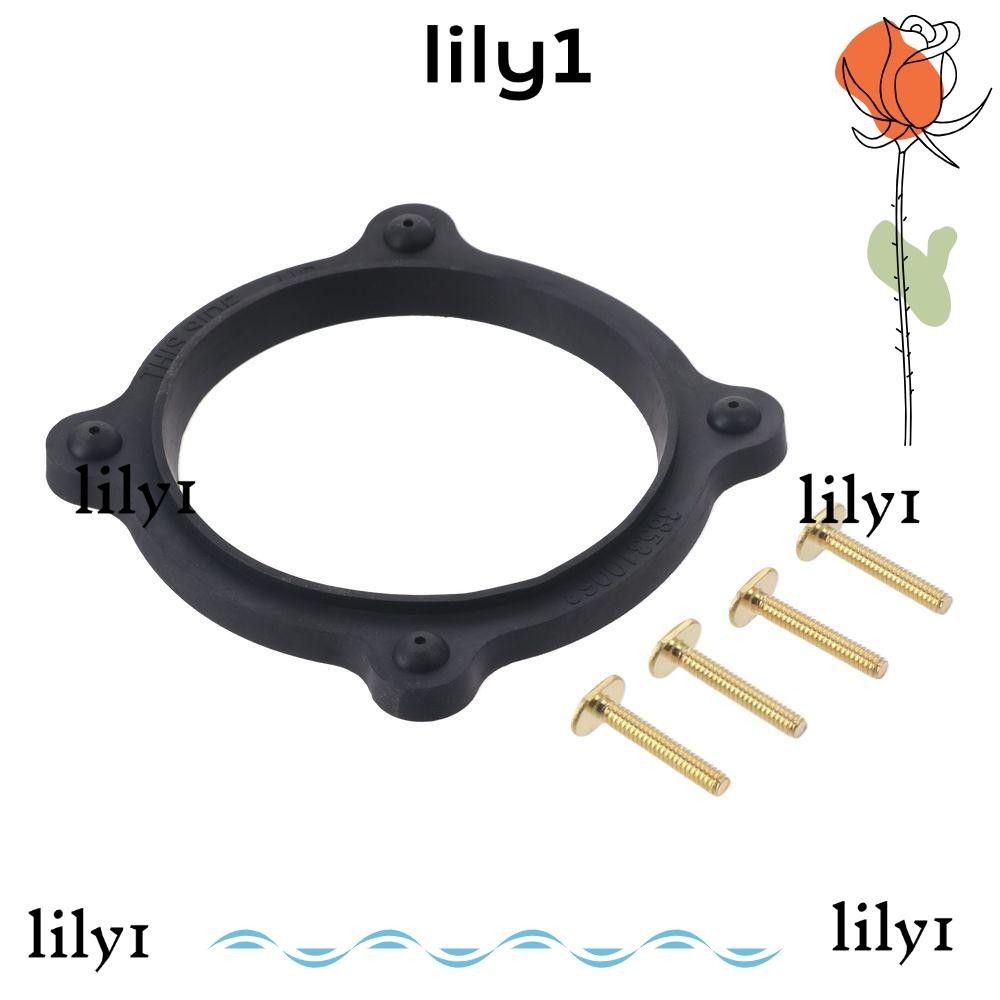 LILY 385310063, Black 4.98in Inner Diameter RV Toilet, Replacement 5 ...