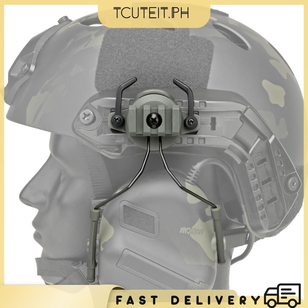 [Tcuteit.ph] Headset Helmet Rail Adapter Ox Horn Earmuff Bracket for 19 ...