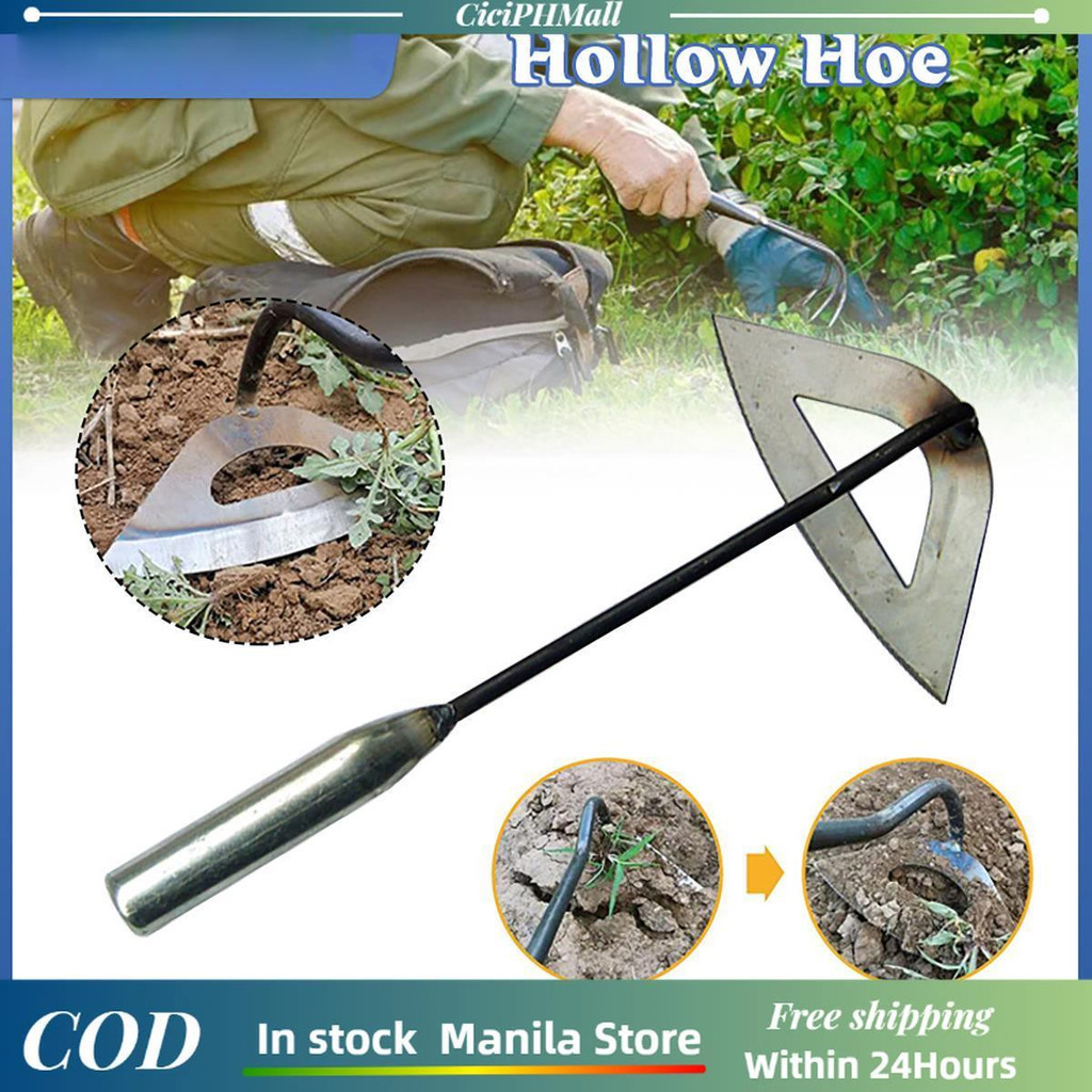 Steel Hardened Hollow Weeding Hoe Handheld Gardening Weeding Hoe Shovel ...