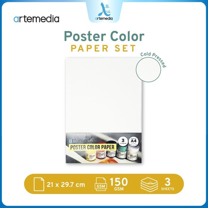 Artemedia Poster Color Paper Set Paint Paper Poster | Shopee Philippines