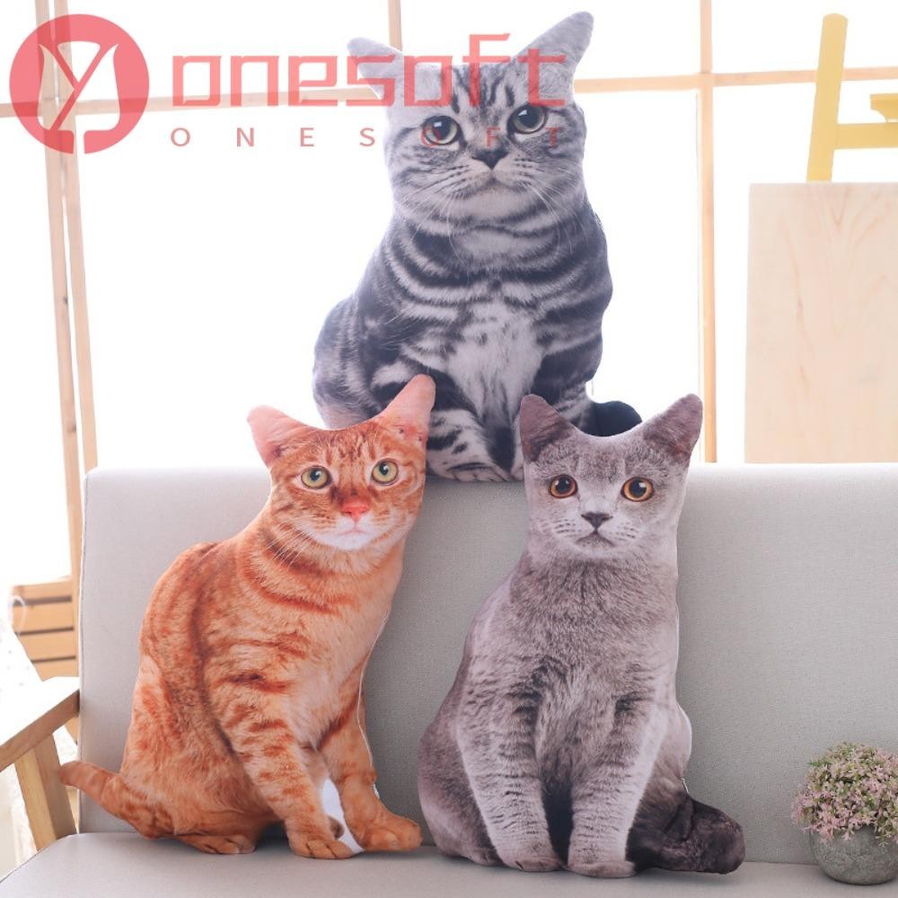 ONE-SOFTNESS Realistic Cat Doll, Plush Soft Simulation Cat Plushie ...