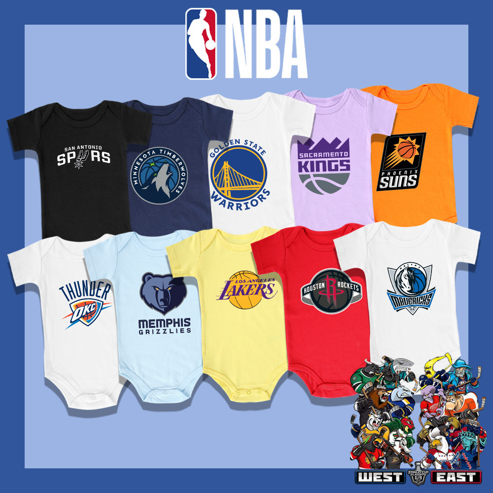 Haginbaby NBA Western Team Basketball Cotton Baby Onesie Romper NBA ...