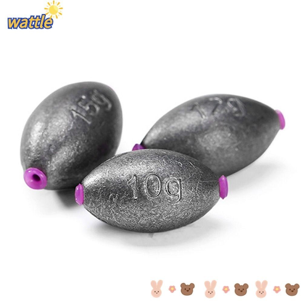 WATTLE 10/20pcs Fishing Lead Sinkers, Carp Fishing with plastic plug ...