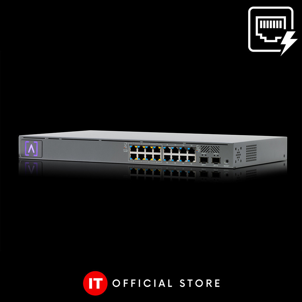 Alta Labs S16-POE - 16-port Managed Gigabit PoE Switch with (8) ports ...