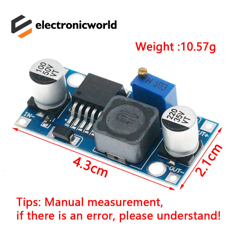 LM2596s DC-DC step-down power supply module 3A adjustable step-down module LM2596 voltage ...
