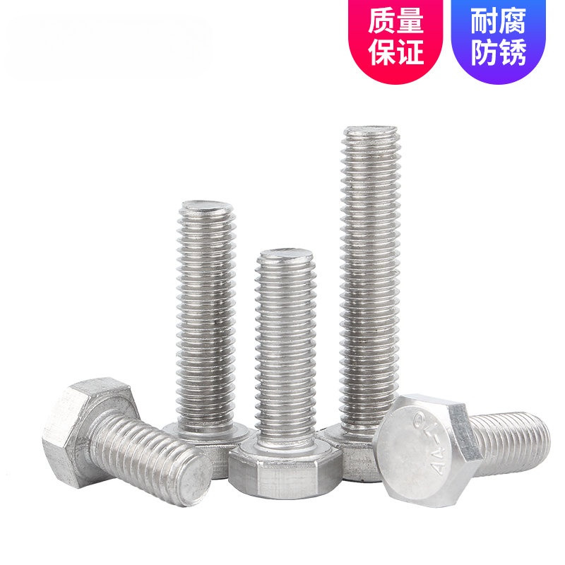 [LS] Sus316 Stainless Steel External Hexagon Bolt Full Thread Bolt Extension Screw M6/M8 ...